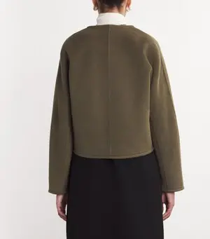 YVES SALOMON Wool-cashmere Structured Jacket
