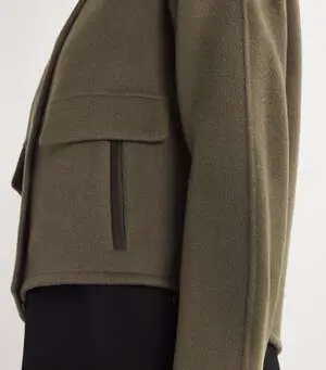 YVES SALOMON Wool-cashmere Structured Jacket