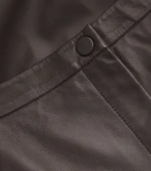 YVES SALOMON Nappa Leather Midi Skirt