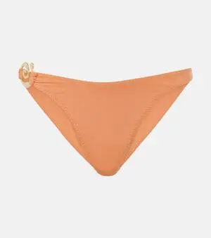 SAME Spiral Low-rise Bikini Bottom - Orange