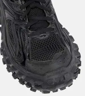 Balenciaga Bouncer Mesh Sneakers - Black
