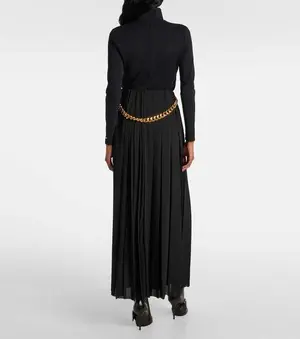 Balenciaga Pleated Maxi Skirt