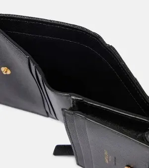 Saint Laurent Cassandre Leather Flap Card Case