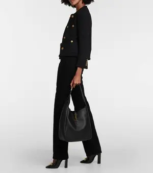 Saint Laurent Le 5 A 7 Supple Large Shoulder Bag - Black