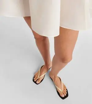 A.emery Kinto Leather Thong Sandals