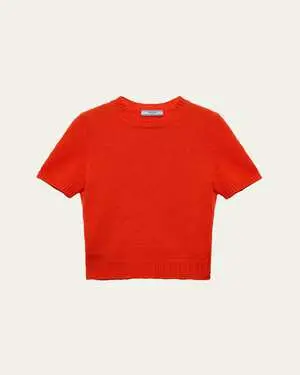 Prada Short Sleeve Sweater - Tabacco
