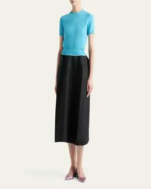 Prada Short Sleeve Sweater - Tabacco
