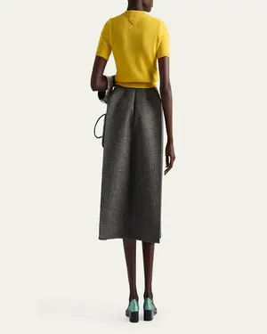 Prada Short Sleeve Sweater - Tabacco