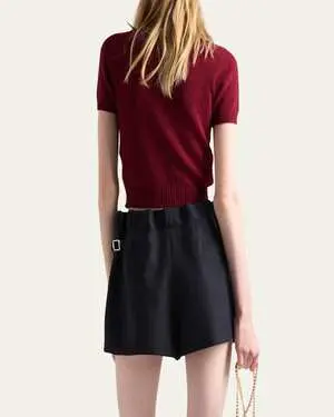 Prada Short Sleeve Sweater - Tabacco