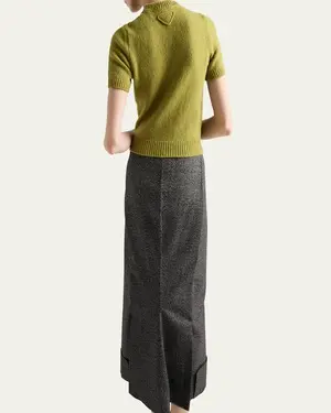Prada Short Sleeve Sweater - Tabacco