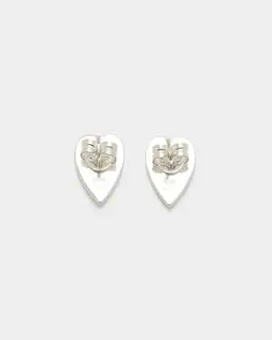 Gucci Engraved Heart Trademark Earrings