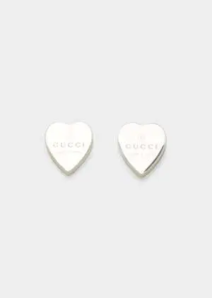 Gucci Engraved Heart Trademark Earrings