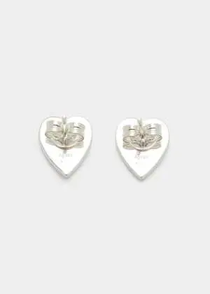 Gucci Engraved Heart Trademark Earrings