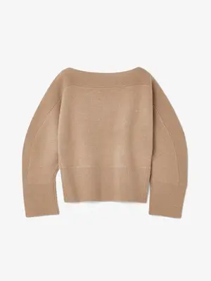 HOUSE OF DAGMAR Curved Knit Sweater