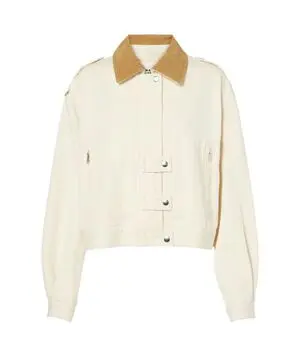 Isabel Marant Julie Corduroy-trimmed Denim Jacket