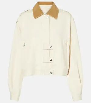 Isabel Marant Julie Corduroy-trimmed Denim Jacket