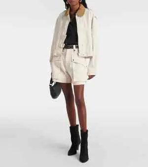 Isabel Marant Julie Corduroy-trimmed Denim Jacket