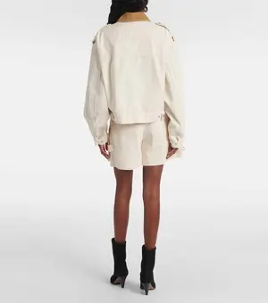 Isabel Marant Julie Corduroy-trimmed Denim Jacket