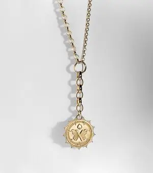 FOUNDRAE 18kt Yellow Pendant Necklace With Diamonds