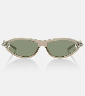 Bottega Veneta Knot Cat-eye Sunglasses - Beige