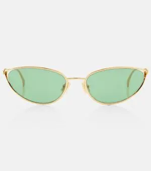 Bottega Veneta Knot Cat-eye Sunglasses - Gold