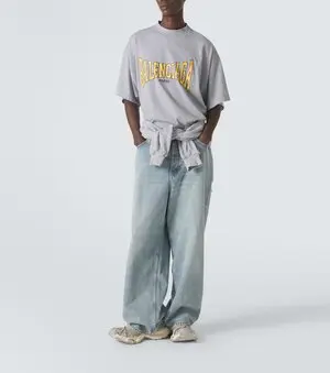Balenciaga Oversized Cotton Jersey T-shirt