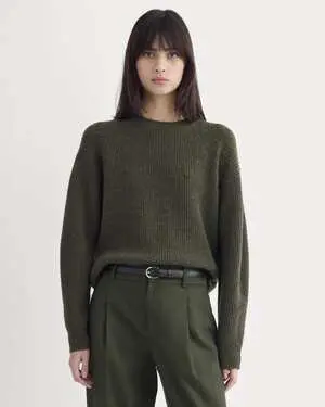 Everlane Cocoon Crew Neck Sweater - Heather Beech