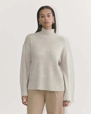 Women's Boxy Cropped Turtleneck Sweaters