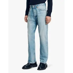 Sandro Regular-fit Mid-rise Denim Jeans - Bleus
