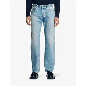 Sandro Regular-fit Mid-rise Denim Jeans - Bleus