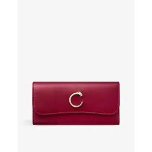 CARTIER Panthère De Leather Wallet - Cherry Red