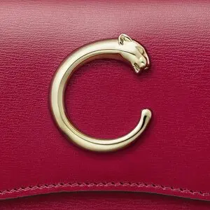 Cartier Panthère De Mini Leather Wallet - Cherry Red