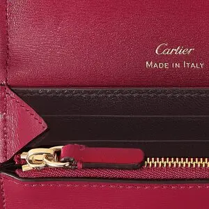 Cartier Panthère De Mini Leather Wallet - Cherry Red