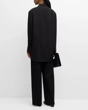 THE ROW Obine Oversized Jacket - Black