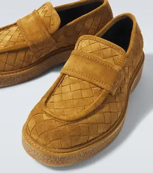 Bottega Veneta Haddock Intrecciato Loafers - Brown