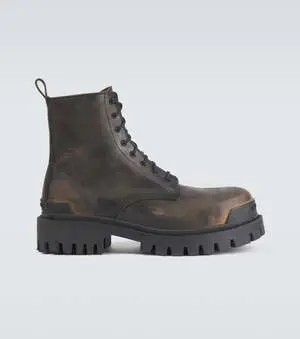 Balenciaga Strike Leather Boots