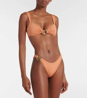 SAME Spiral Low-rise Bikini Bottoms - Orange