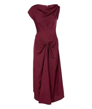 Burgundy Midi Dresses