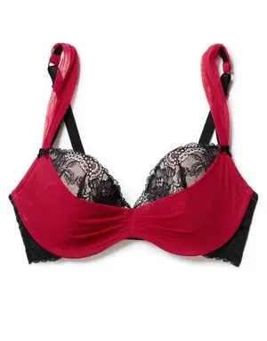 ADORE ME Clairabella Contour Demi Bra - Dark Red