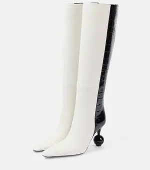 Jacquemus Les Bottes Bisou Leather Knee-high Boots