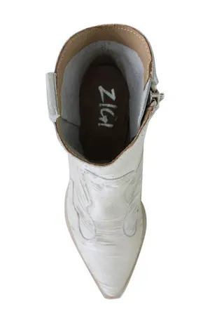 ZIGI Yuliana Western Boots - Off White Leather