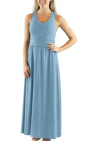 UV SKINZ V-neck Maxi Dress - Lagoon
