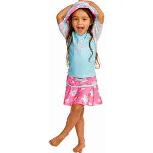 UV SKINZ UV Skinz 3-Piece Sun & Swim Set Blue Hearts Unicorn