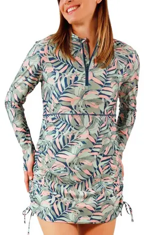 UV SKINZ Convertible Swim Shirtdress - Moonlit Canopy