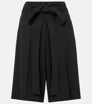 Valentino Garavani Virgin Wool Sablé Bermuda Pants