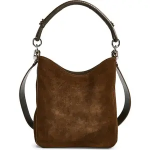 Staud Mel Suede Shoulder Bag - Truffle