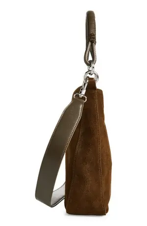 Staud Mel Suede Shoulder Bag - Truffle