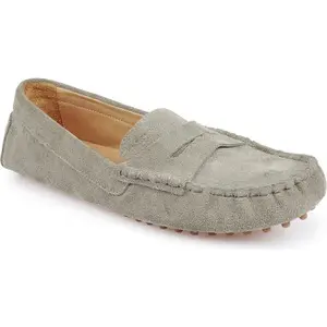 NATIONAL COMFORT Talulah Penny Loafer - Light Grey Suede