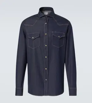 Brunello Cucinelli Denim Shirt - Blue