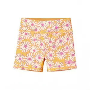 UV SKINZ Reversible Active Swim Shorts - Sunshine Daisies/marigold